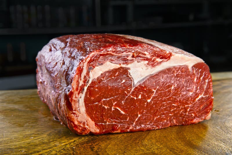 Prime rib roast stock image. Image of rare, lean, garlic - 49929269