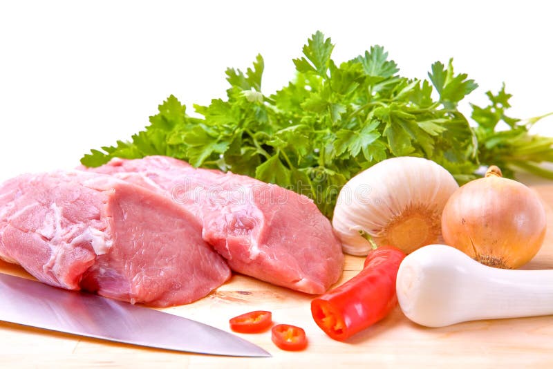 Fresh raw meat stock photo. Image of dinner, isolated - 28731612