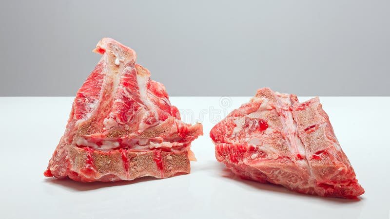Fresh meat on bone stock photo. Image of background - 195180678