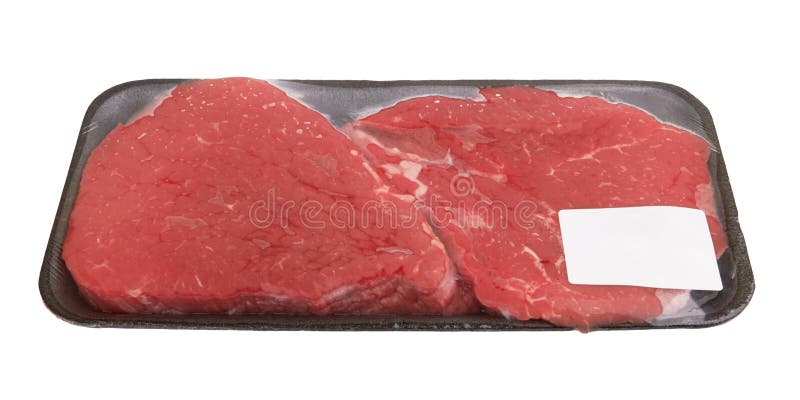 Raw meat in package stock image. Image of container - 251355649