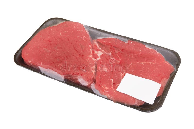 Raw meat in package stock image. Image of container - 251355649