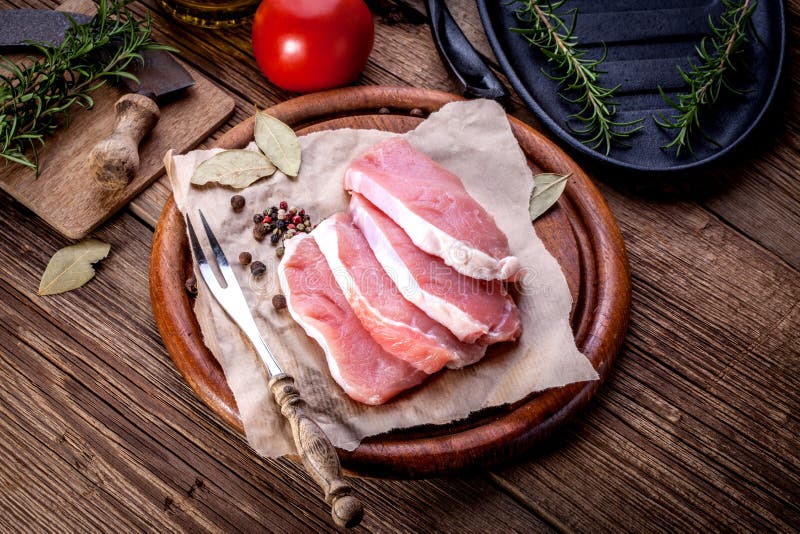 Fresh raw meat sliced. stock image. Image of cuisine - 60219187