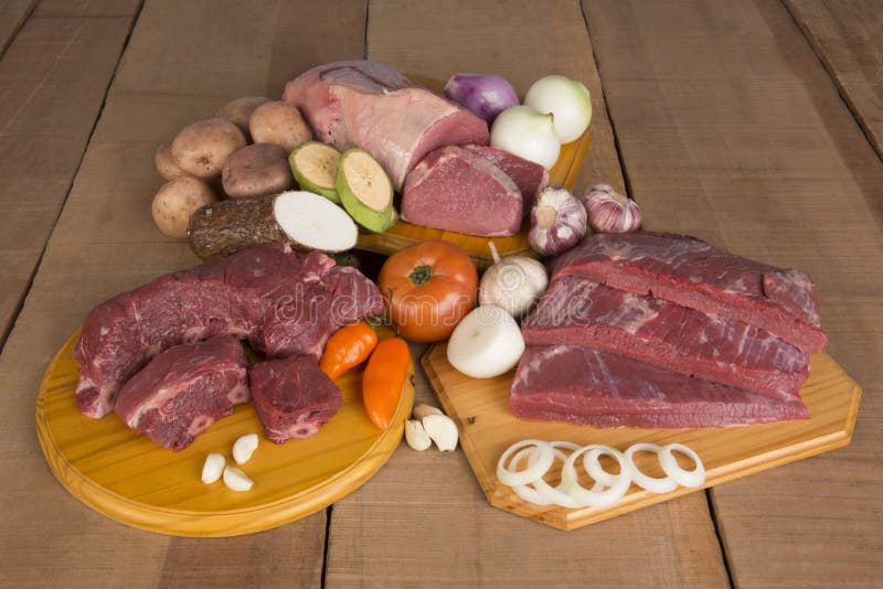 Fresh Raw Meat stock image. Image of table, kitchen, ingredientes ...