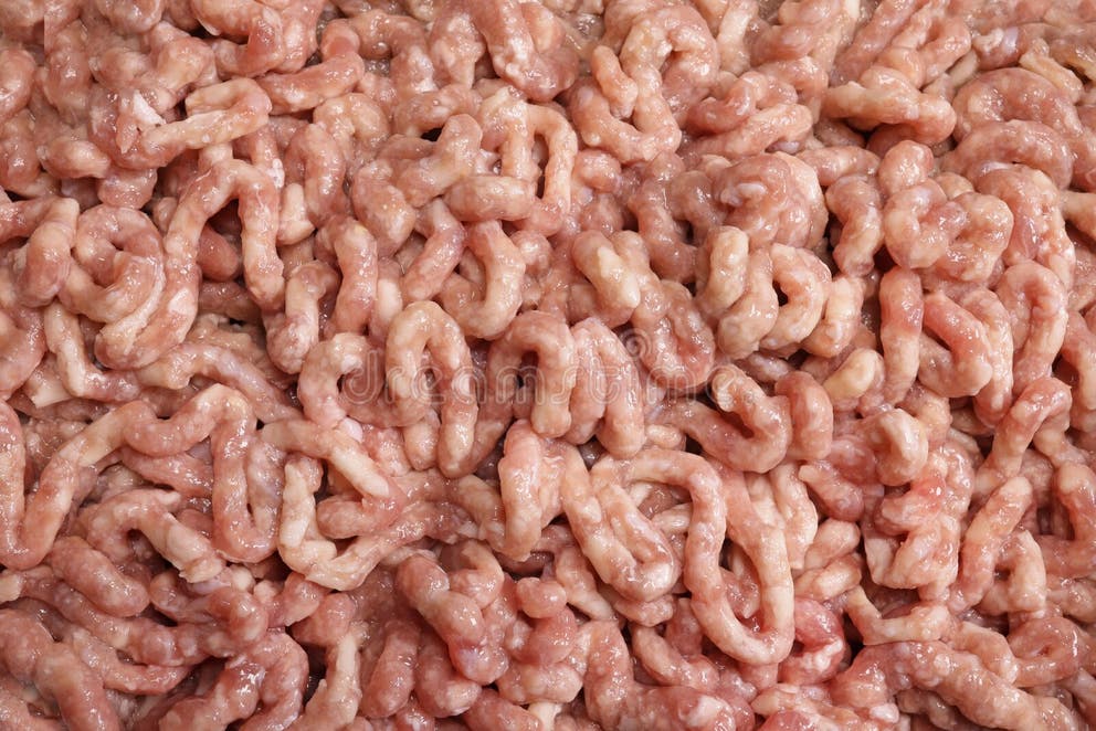 Fresh Raw Minced Meat or Ground Meat Background, Texture Stock Image ...