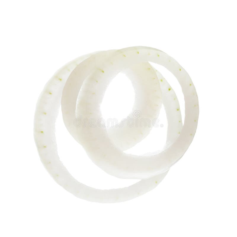 Fresh Raw Onion Rings on White Stock Image - Image of cooking, flavor ...