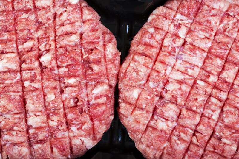 Fresh raw patties stock image. Image of pork, hamburger - 178171753