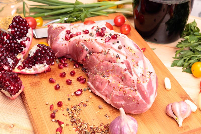Fresh Raw Pork Chop stock image. Image of healthy, delicious - 37688497