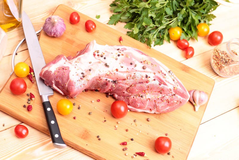 Fresh Raw Pork Chop stock photo. Image of chop, fresh - 36801112
