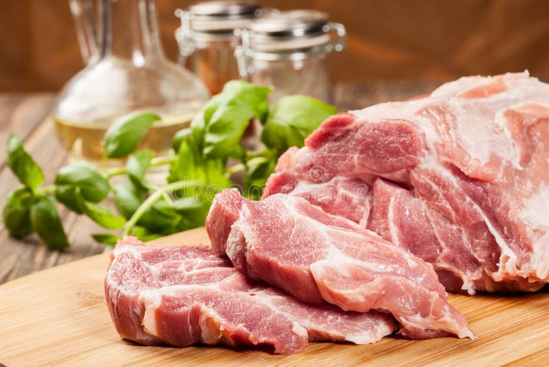 Fresh raw pork stock image. Image of joint, uncooked - 38654123