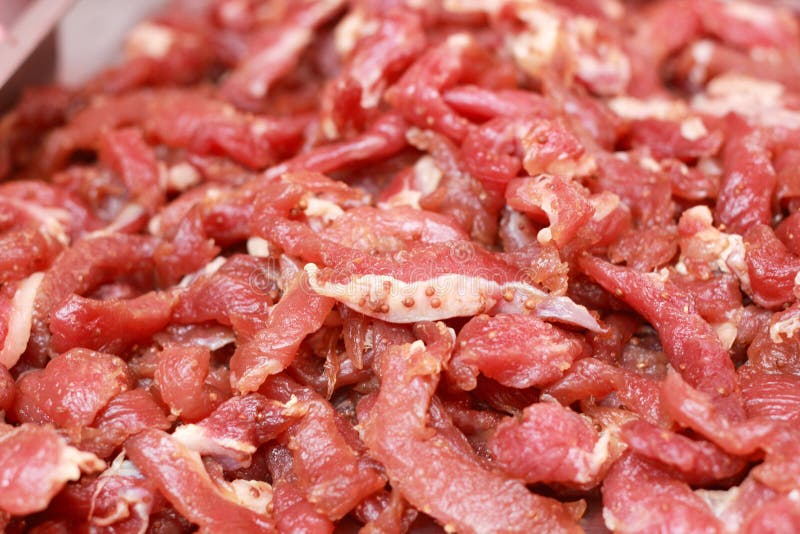 Fresh Raw Pork Textured - in the Market Stock Photo - Image of ...