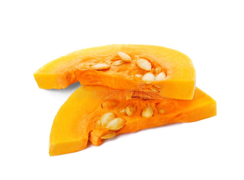 Fresh raw pumpkin slices stock image. Image of season - 127626947