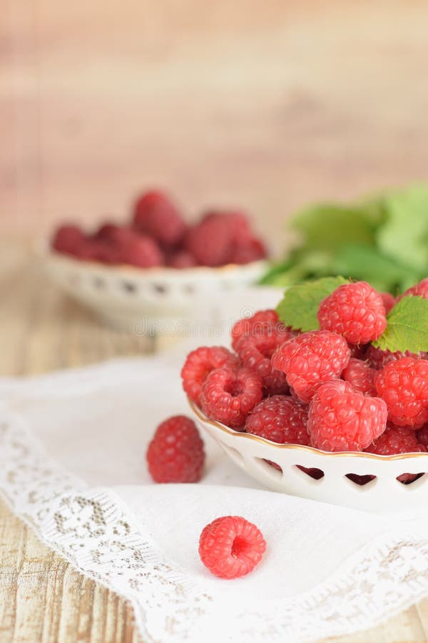 Fresh Raw Raspberries on Plate Stock Image - Image of plate, tasty ...