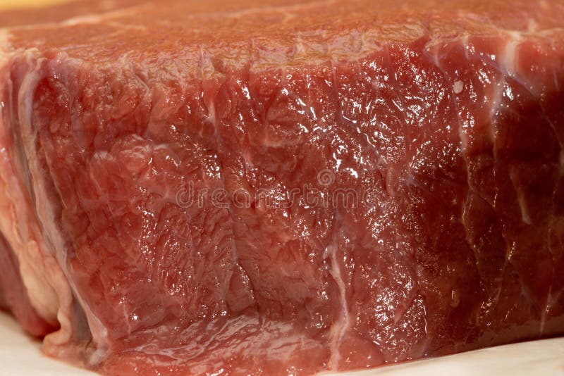 Fresh Raw Red Meat Texture Closeup, Marbled Meat Stock Photo - Image of ...