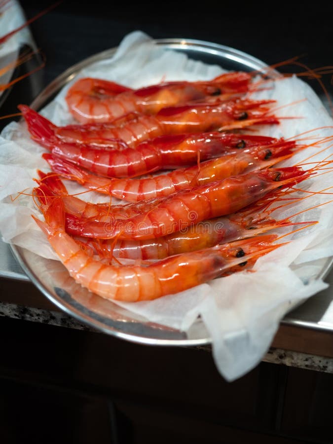 Fresh raw red prawns stock image. Image of seafood, recipe - 271635347