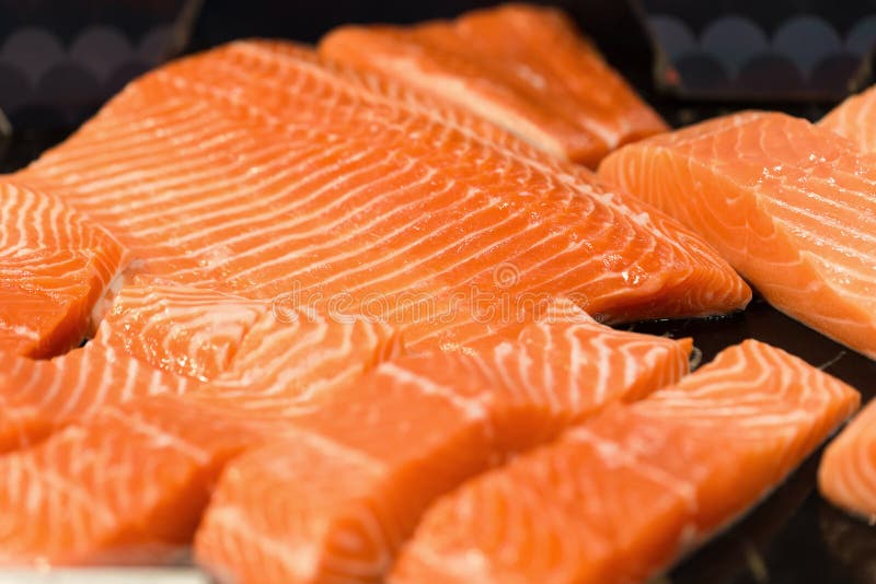 Fresh Raw Salmon stock image. Image of cook, cooking - 76412519
