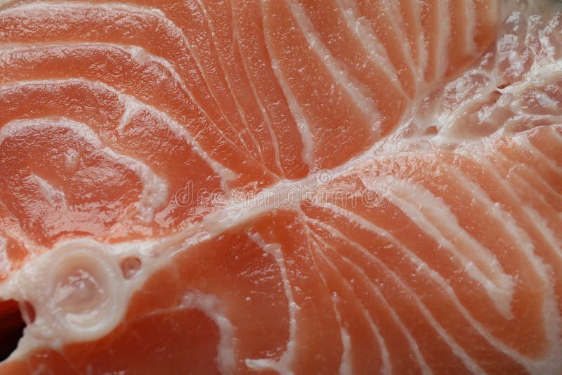 Fresh Raw Salmon Texture on Whole Background, Close Up Stock Photo ...