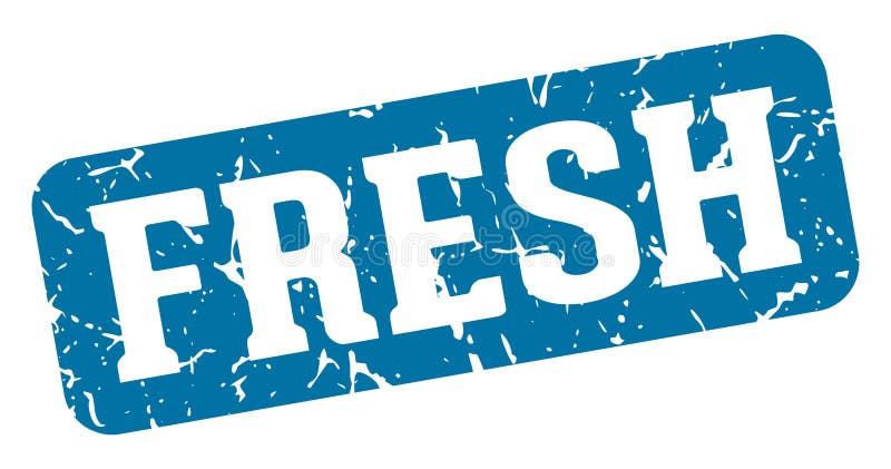 Fresh Rectangular Sign. Fresh Stamp Stock Vector - Illustration of ...