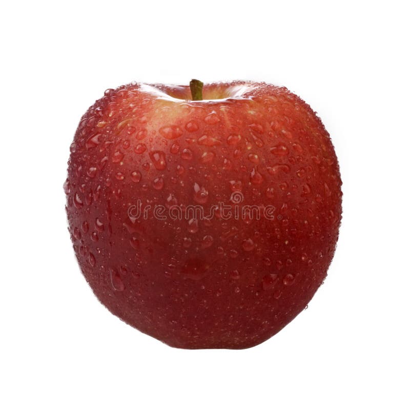 Fresh red apple stock image. Image of moisture, healthy - 10541997