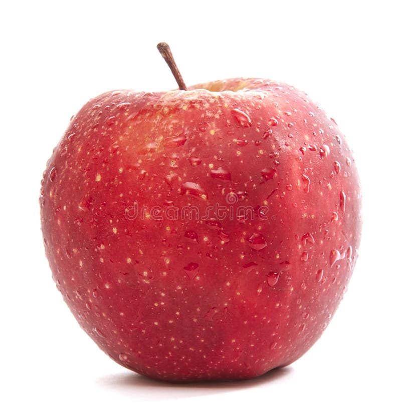 A Cut Open Apple stock photo. Image of juicy, macro, delicious - 18489670