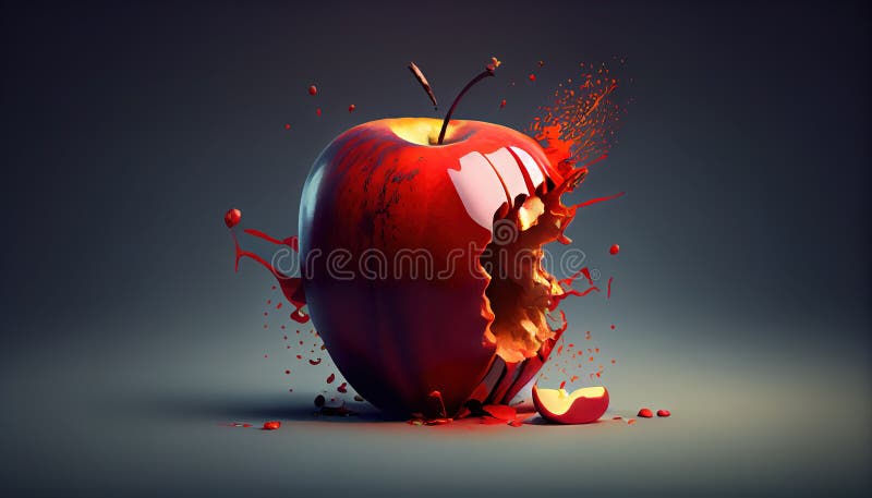 Apple Exploding Stock Illustrations – 197 Apple Exploding Stock ...