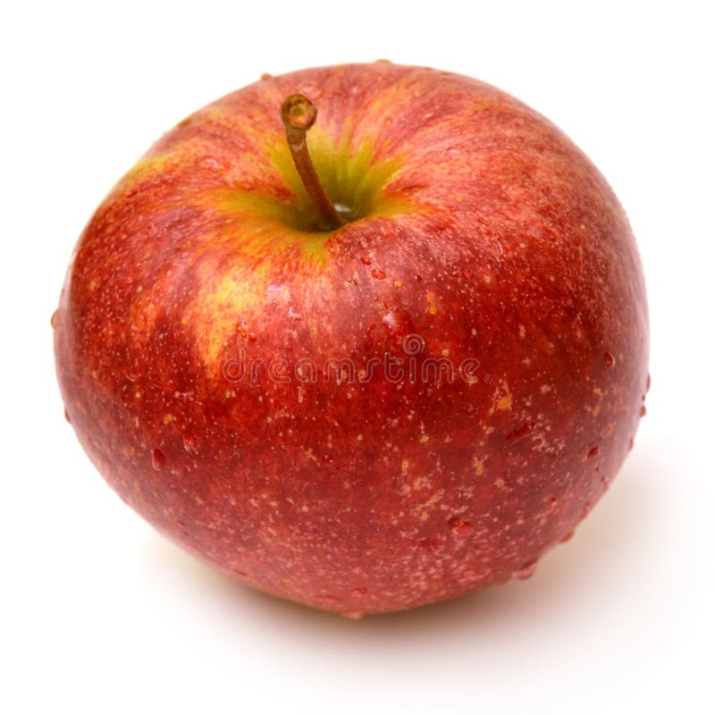 Fresh red apple stock image. Image of isolated, delicious - 215630905