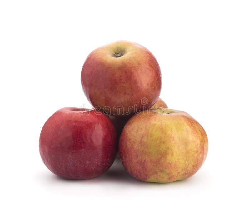 Fresh Red Apple Isolated on White. Stock Image - Image of color ...