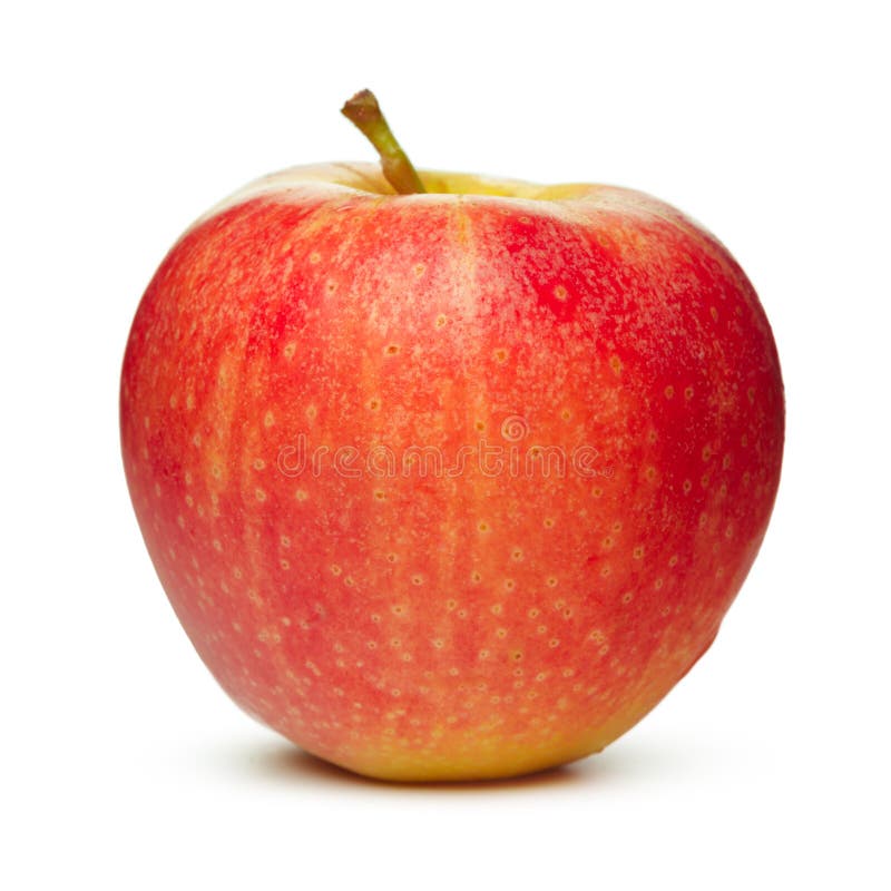Fresh Red Apple Isolated on White. Creative Photo. Stock Image - Image ...