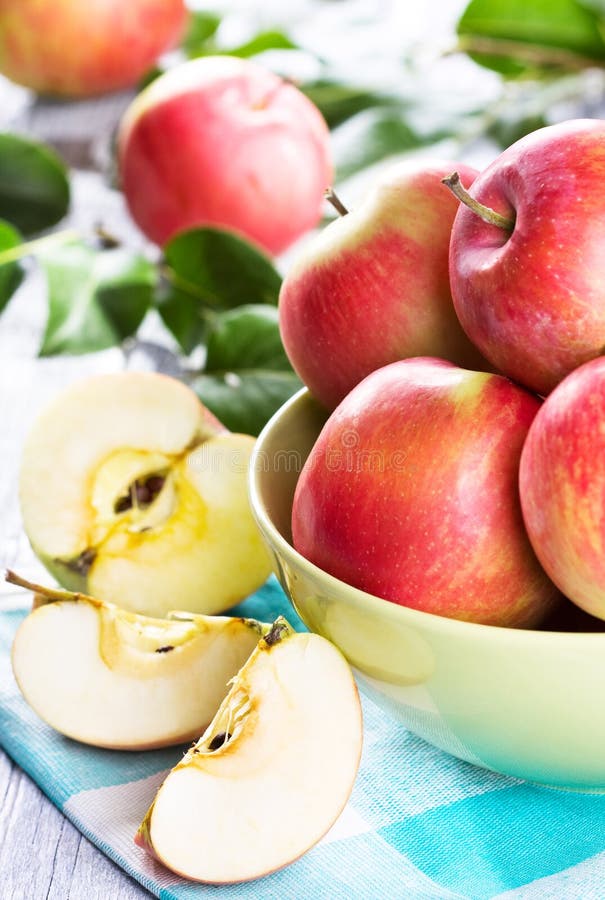 Fresh red apples stock photo. Image of still, nature - 26498960