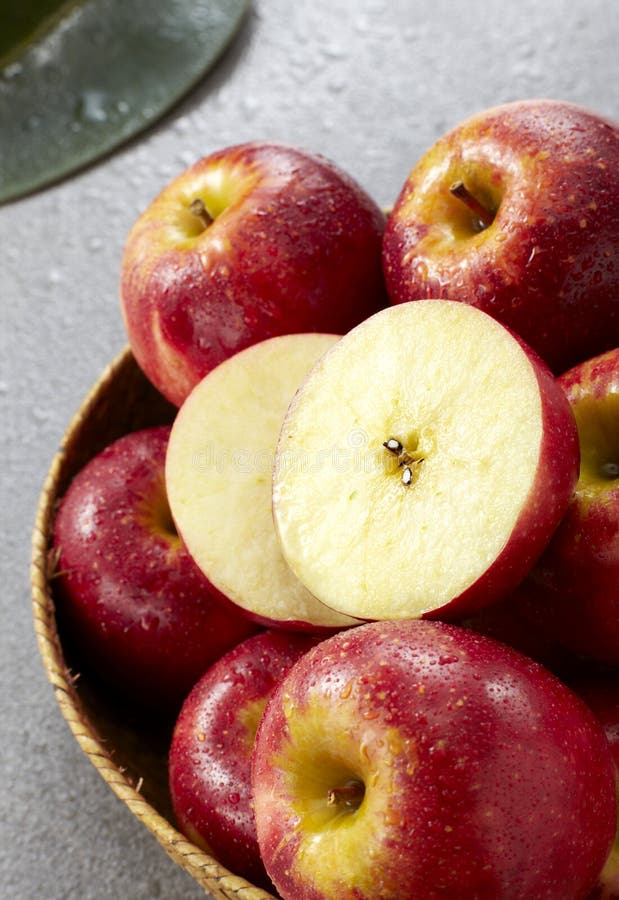 Fresh red apples stock photo. Image of food, agriculture - 40361922
