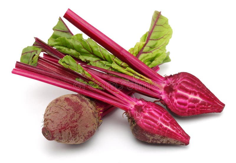 Fresh Red Beet Root Isolated on White Stock Photo - Image of macro ...