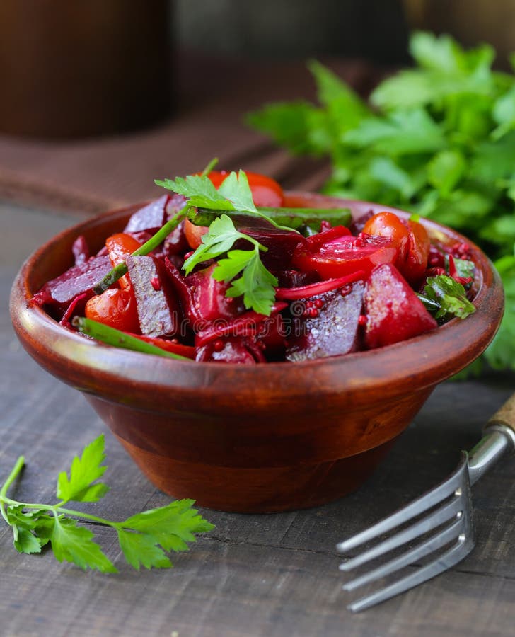 Fresh red beet salad stock photo. Image of meal, ripe - 148388268