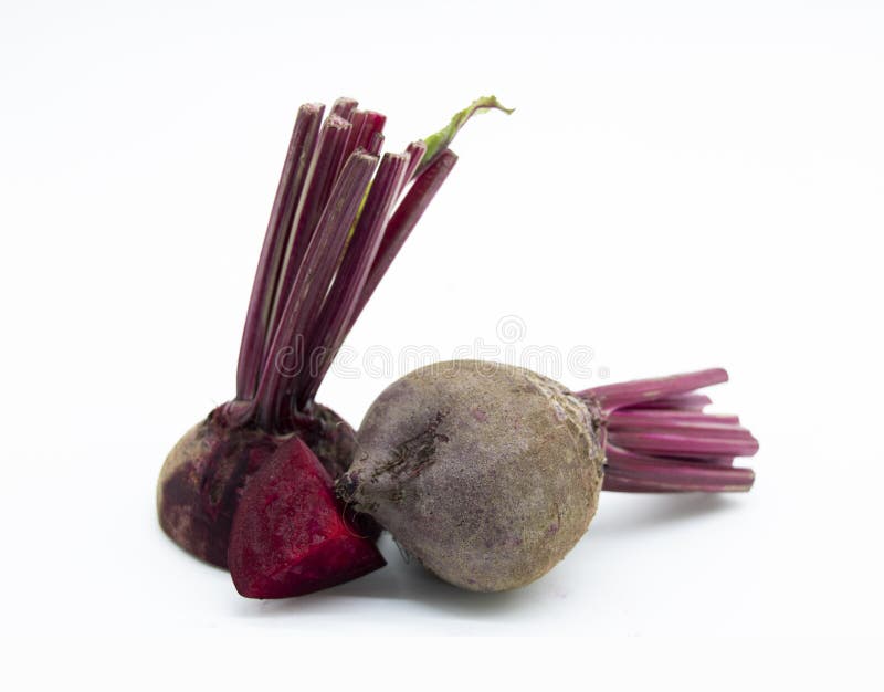 Fresh Red Beets or Beetroots Isolated on White Background Stock Image ...