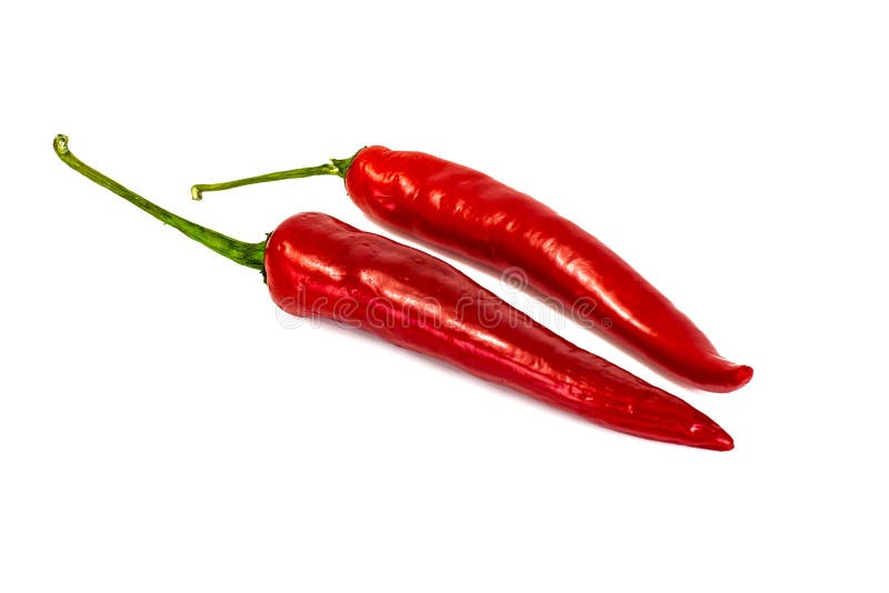 Fresh Red Bell Pepper. Isolated on White Stock Photo - Image of organic ...