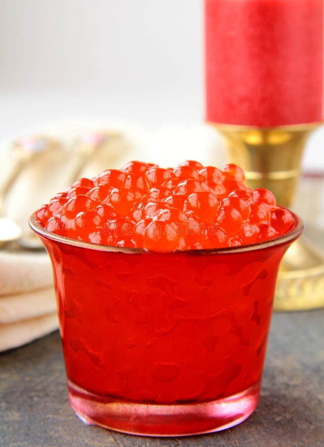 Fresh red caviar stock image. Image of delicacy, ikra - 22038237
