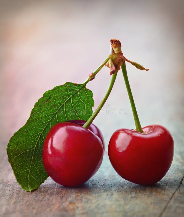 Fresh red cherries stock image. Image of macro, healthy - 40204049