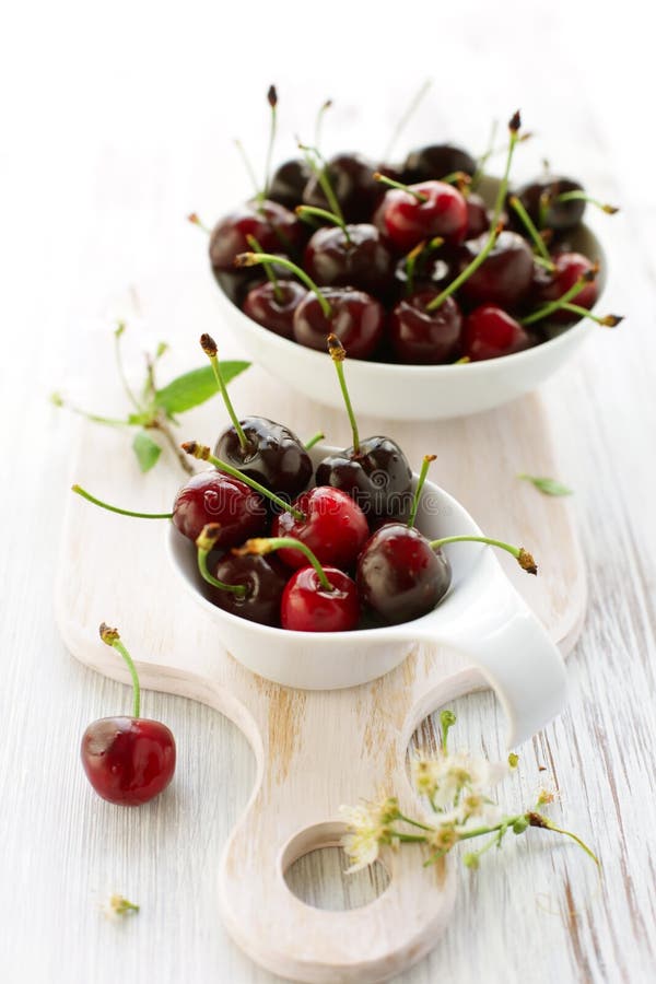 Fresh red cherry stock photo. Image of fruit, stalk, cherry - 14894776