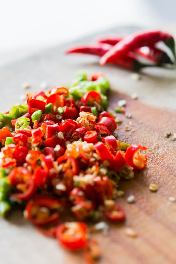 Fresh red chilli chopped stock photo. Image of organic - 71446738
