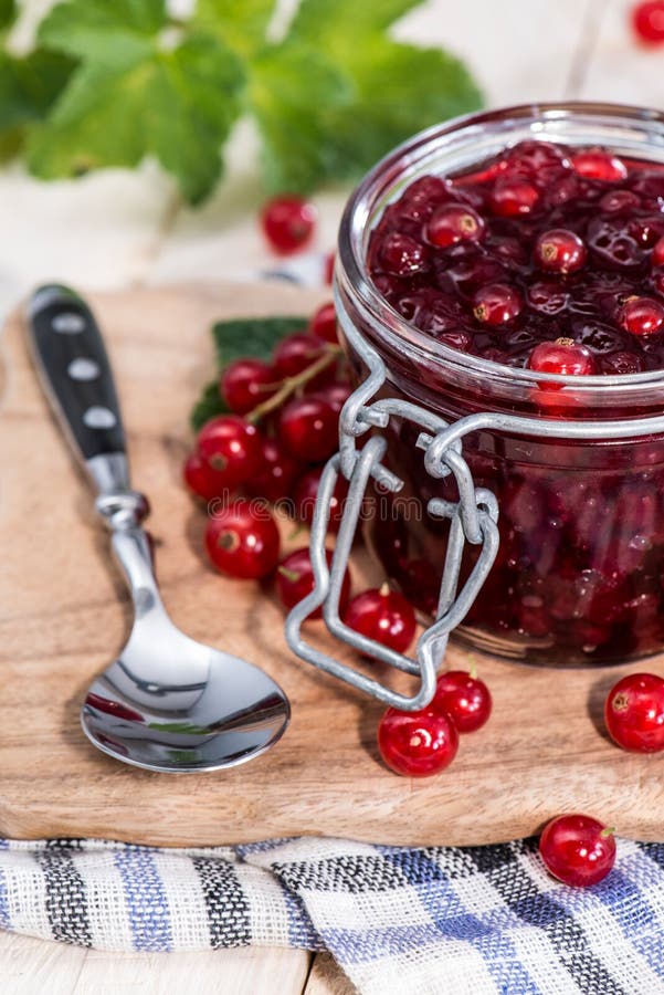 Fresh Red Currant Jam stock image. Image of refreshment - 33636585