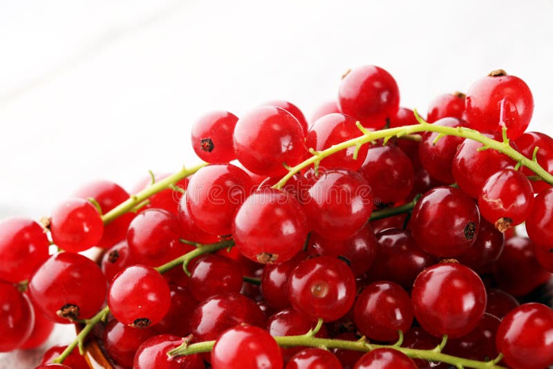 Fresh Red Currants on Light Rustic Table. Healthy Summer Fruits Stock ...
