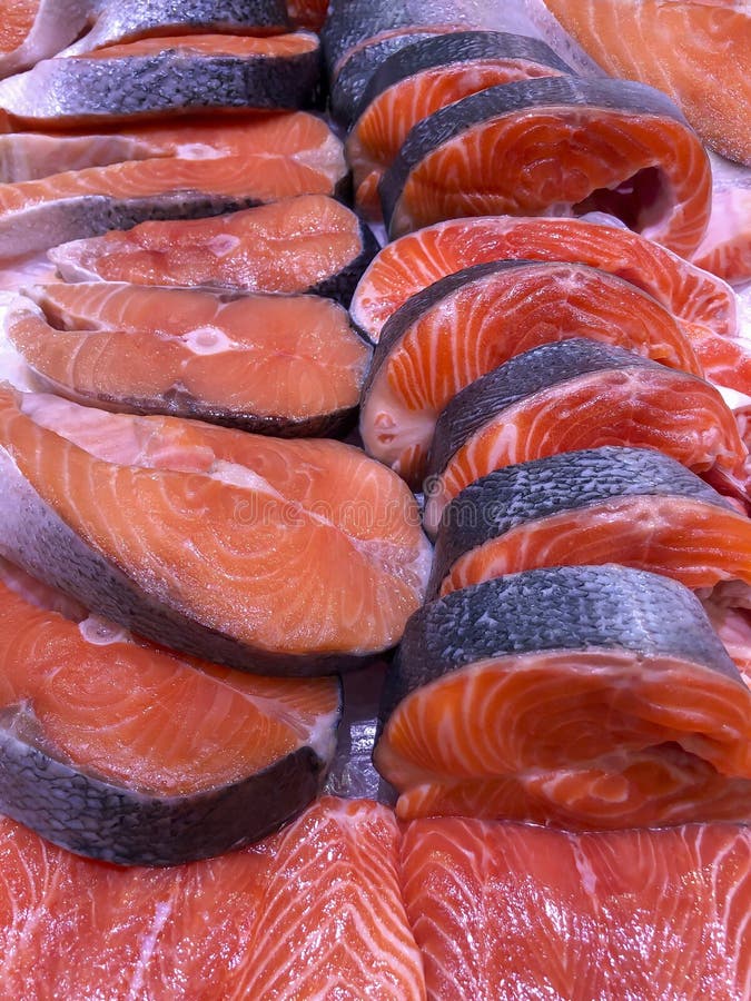 Fresh Red Fish Sliced in Pieces Stock Image - Image of slice, nutrition ...