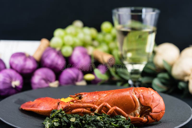 Fresh red lobster stock image. Image of prawns, bread - 233236845