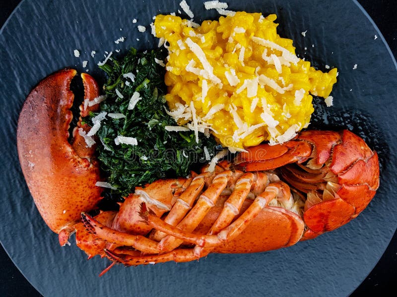 Fresh red lobster stock photo. Image of herbs, barbecue - 233236802