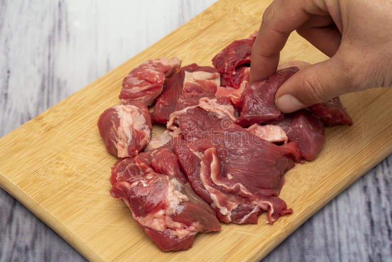 Fresh red meat stock photo. Image of beefsteak, beef - 182877284