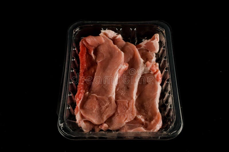 Fresh red meat packed stock image. Image of pack, pork - 115788003
