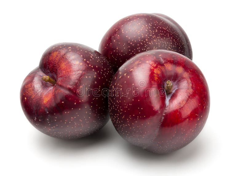 Fresh Red Plum Slice stock image. Image of food, isolated - 70726811