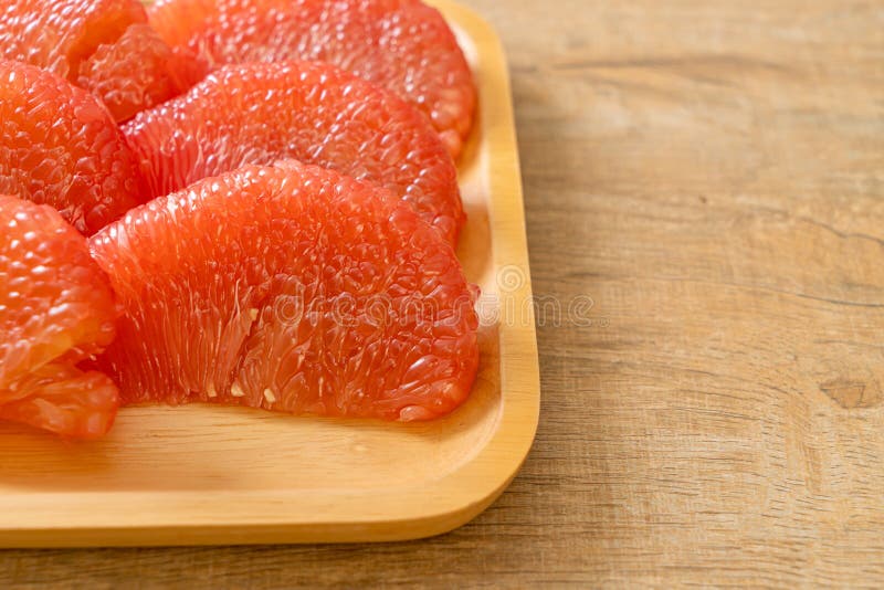 Fresh Red Pomelo Fruit or Grapefruit Stock Image - Image of asian, food ...