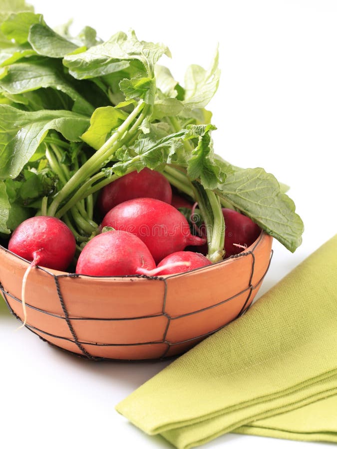 Fresh red radishes stock photo. Image of leaves, vegetable - 17056982