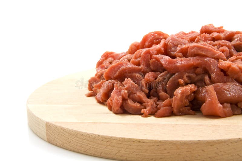 Fresh red raw meat stock image. Image of board, wood - 13746061