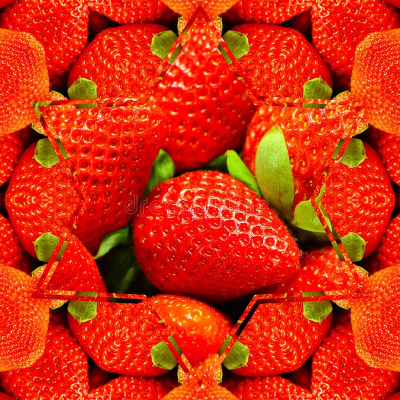 Fresh Red Strawberries Abstract Art Stock Photo - Image of abstract ...