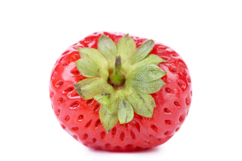 Strawberry tail in milk stock image. Image of energy - 75559415